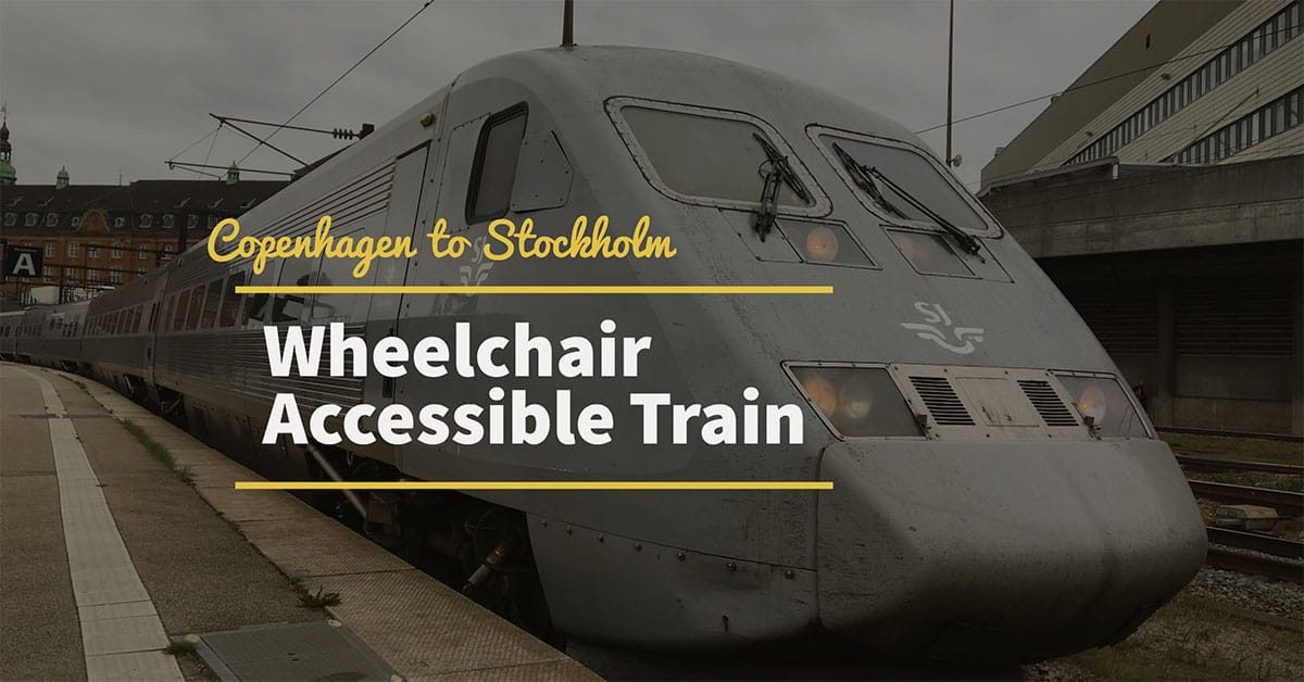 Wheelchair Accessible SJ Train, Copenhagen to Stockholm